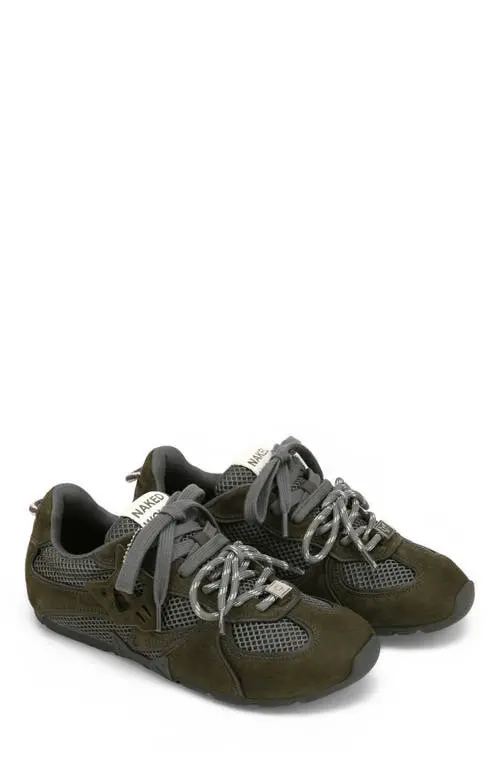 NAKED WOLFE Adored Mesh Sneaker - Green Mesh
