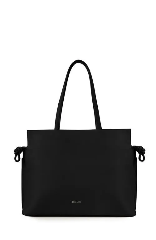 ESIN AKAN Large Emma Laptop Tote - Black