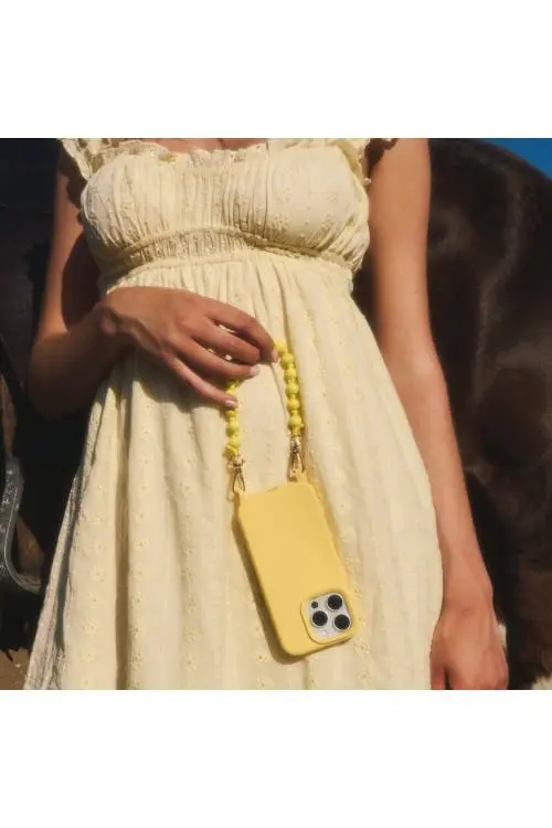 Cordée Cases Daisy Phone Wristlet - Yellow