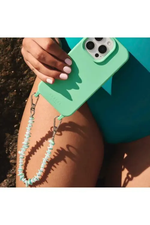 Cordée Cases Seafoam Shell Phone Wristlet