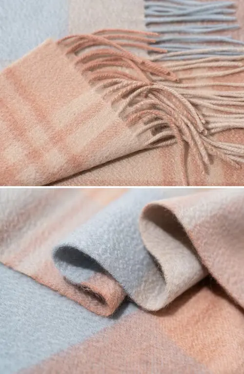 LOST PATTERN Plaid Cashmere Scarf