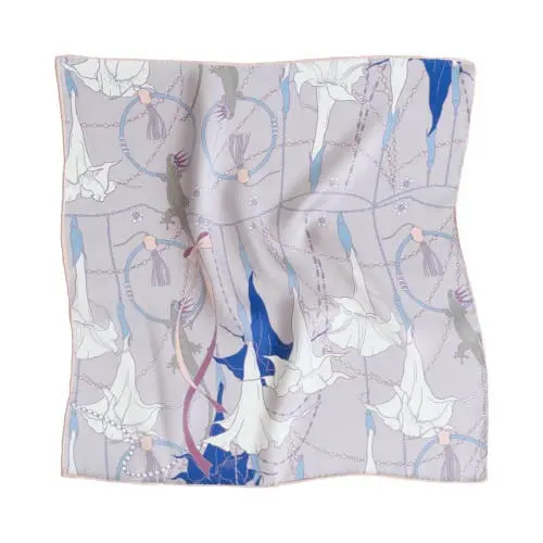 LOST PATTERN Datura Silk Pocket Square