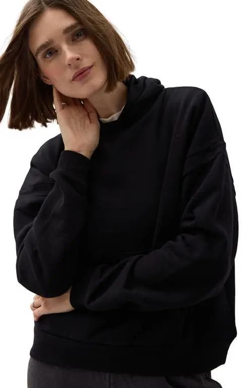 Richer Poorer Recycled Fleece Hoodie - Black