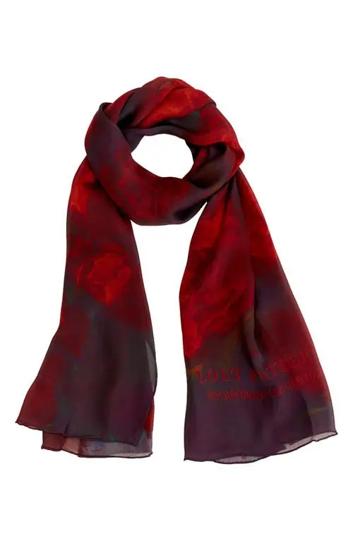 LOST PATTERN La Rosa Silk Scarf