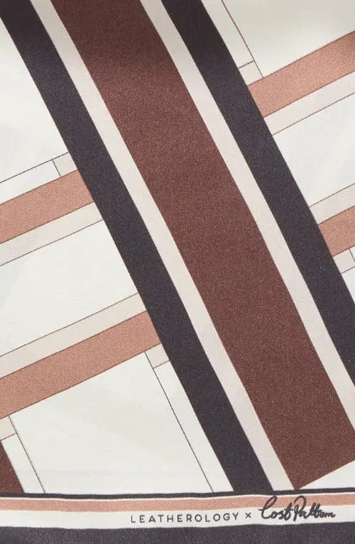 LOST PATTERN X Leatherology Silk Pocket Square