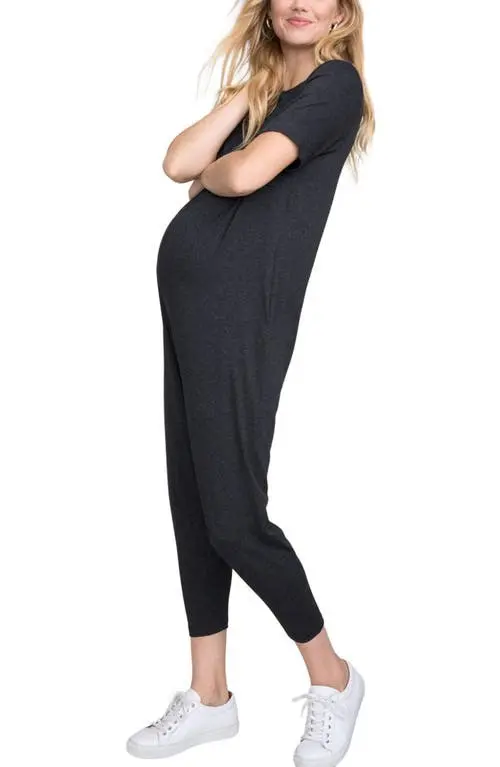 Hatch Collection The Walkabout Jumper - Charcoal