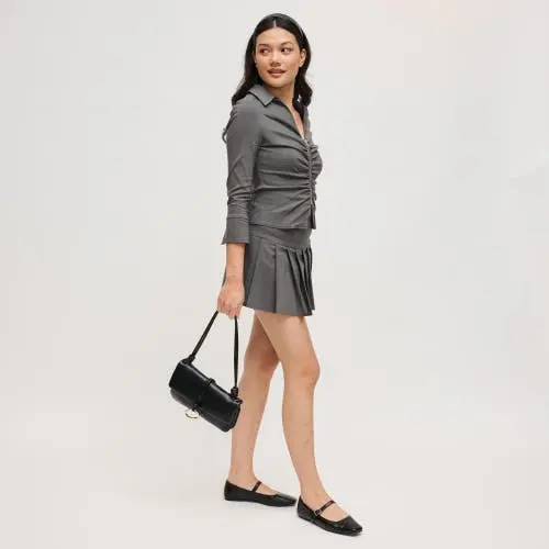 URBAN EXPRESSIONS Belina Crossbody Baguette - Black