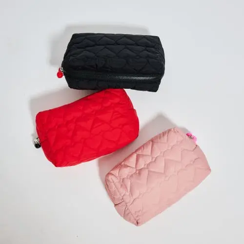 URBAN ESSENTIALS Urban Expressions Handbags Pull My Heart Cosmetic & Travel Organizer Pouch