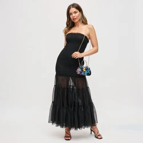 URBAN EXPRESSIONS Phoebe Evening Bag - Black Multi