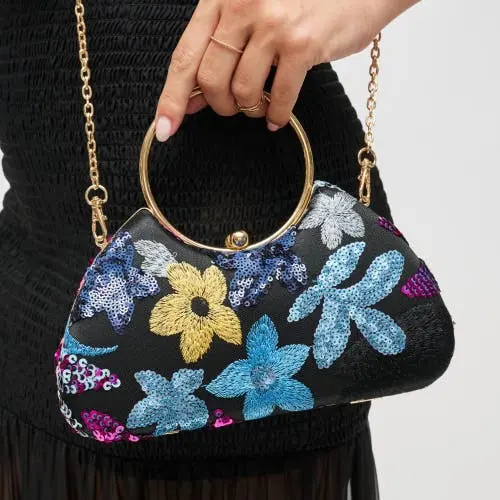 URBAN EXPRESSIONS Phoebe Evening Bag - Black Multi