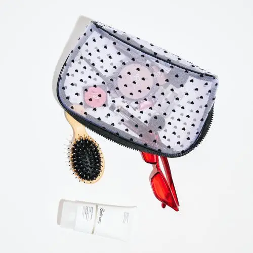 URBAN EXPRESSIONS Lovelace Cosmetic & Travel Organizer Dome Pouch - White