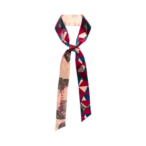 LOST PATTERN Prism Silk Skinny Scarf