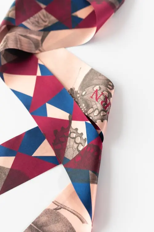 LOST PATTERN Prism Silk Skinny Scarf