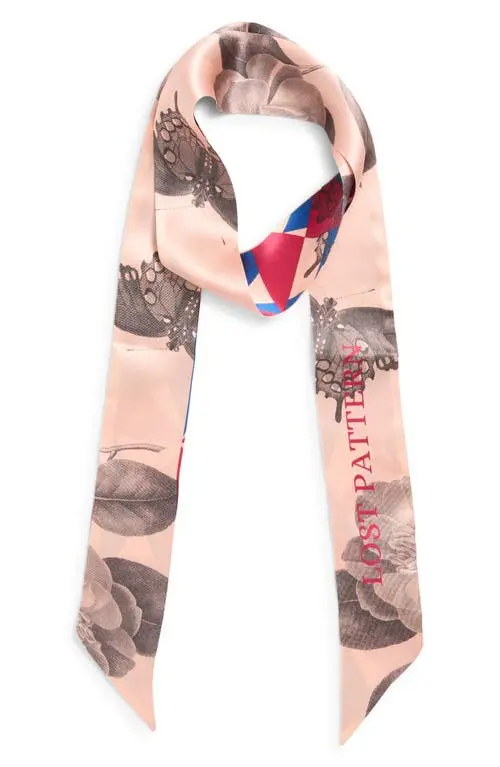 LOST PATTERN Prism Skinny Silk Scarf