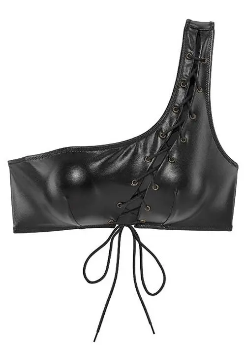 LASCANA Lace Up One Shoulder Bra
