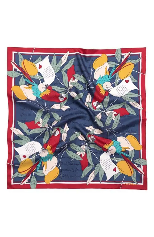 LOST PATTERN El Amor Silk Bandana - Red