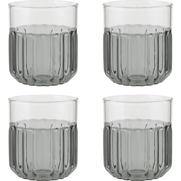 DANICA BRANDS Channel Tumblerset Of 4 - Grey