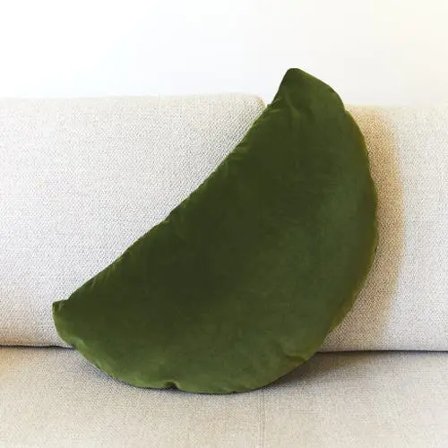 PAZAR STUDIO The Half Circle In Velvet - Moss
