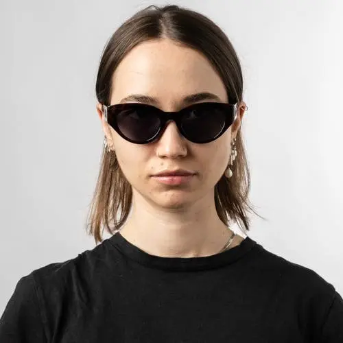 SAD EYEWEAR Facade Cat Eye Sunglasses - Tortoise