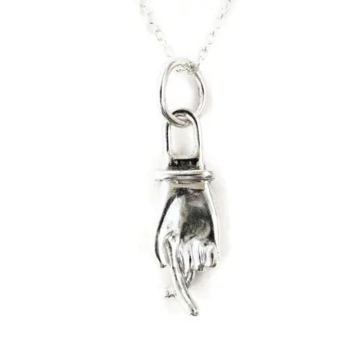 LINN DESIGNS Sterling Cross My Fingers Necklace