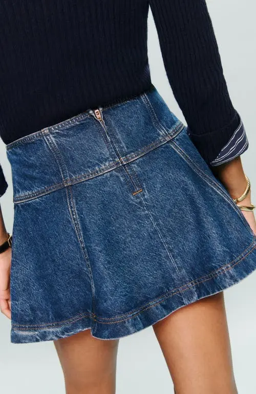 REFORMATION Bentley Denim Mini Skirt