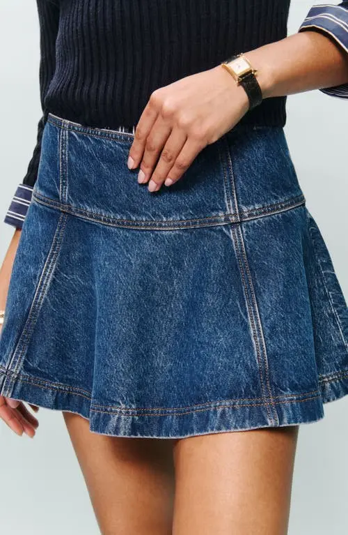 REFORMATION Bentley Denim Mini Skirt