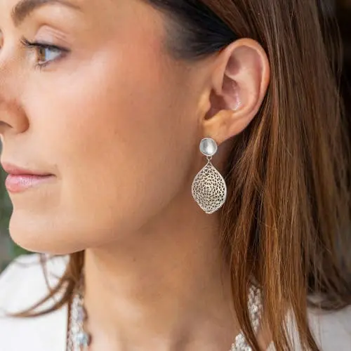 LONI PAUL JEWELRY Teardrop Lace Earring