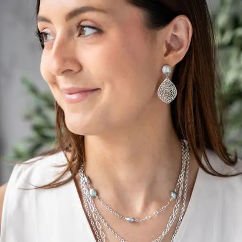LONI PAUL JEWELRY Teardrop Lace Earring