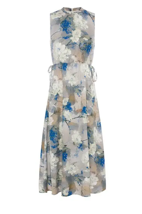 COCO DE LA MOUR Floral Jumper - Silver Print