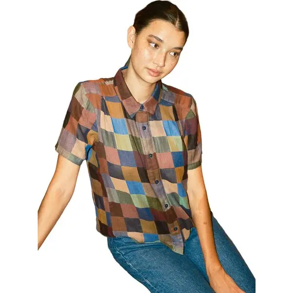 Ace & Jig Winnie Foldover Collar Blouse - Mood