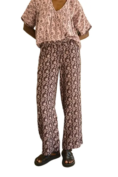 Ace & Jig Leone Pull-on Pants With Drawstring Waist - Hydrangea
