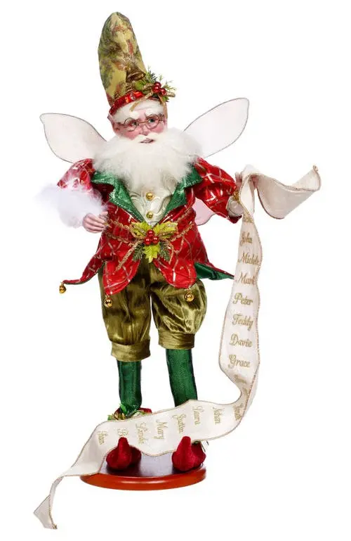 MARK ROBERTS Christmas Gathering Fairy On Base - Red