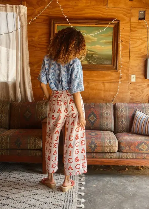 Ace & Jig Paul Pull-on Straight Leg Patch Pocket Pants - Monogram