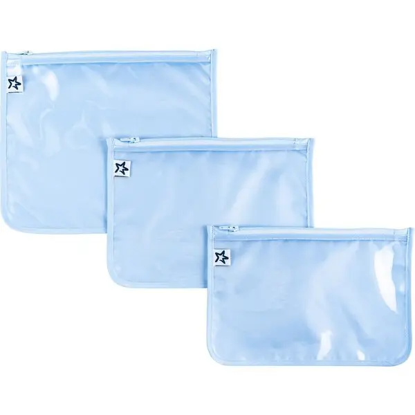 TINY TWINKLE Tsa Approved Clear Front Travel Pouches - Cloud Blue