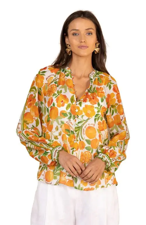 Hale Bob Huxley Voile Top - Orange