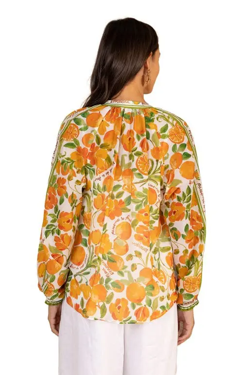 Hale Bob Huxley Voile Top - Orange