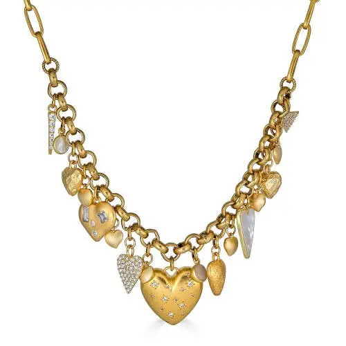 LONI PAUL JEWELRY Full Heart Charm Necklace