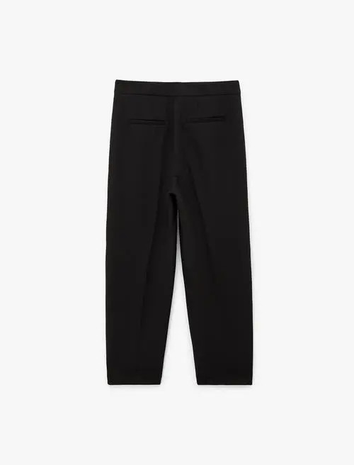 Koton Medium Rise Chain Detail Trousers