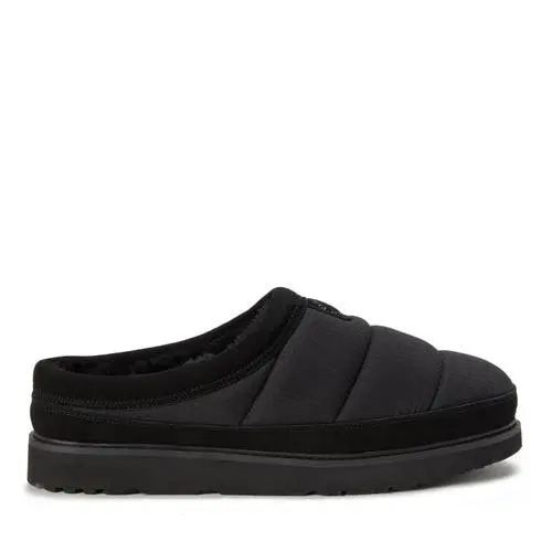 DEARFOAMS Nylon Sport Clog With Genuine Australian Shearling Lining - Black