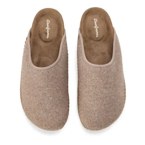 DEARFOAMS Peterson Scuff Slippers - Fossil
