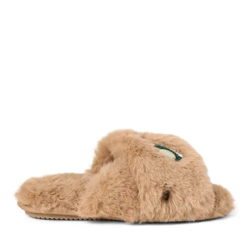 DEARFOAMS Fur Slide Slippers