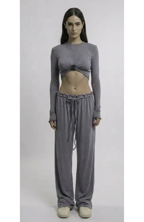 MOTHER OF ALL Paper Ripple Pants - Grey