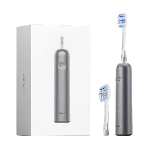 LAIFEN Wave Pro Electric Toothbrush With 2 Heads And Storage Bag - Grey