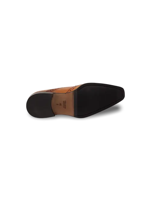 PAUL FREDRICK Leather Wing Tip Oxford Shoes