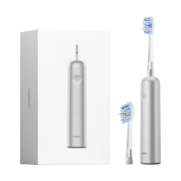 LAIFEN Wave Pro Electric Toothbrush With 2 Heads And Storage Bag - Silver