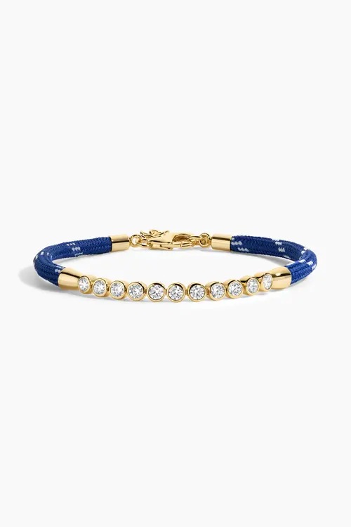 ELECTRIC PICKS Sailor Paracord Bracelet With Pavé Stones - Blue