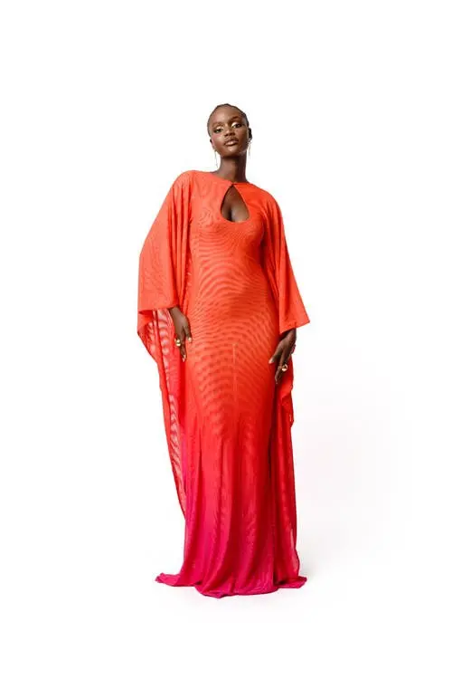 OFUURE Sienna Kaftan Maxi Dress - Orange