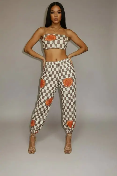 SAN MALO Sequin Crop Top
