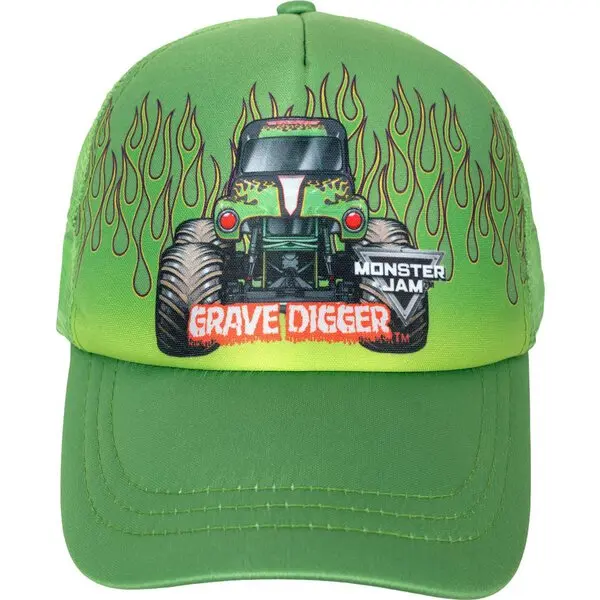 MONSTER JAM Grave Digger Trucker Cap - Grave Digger Lime