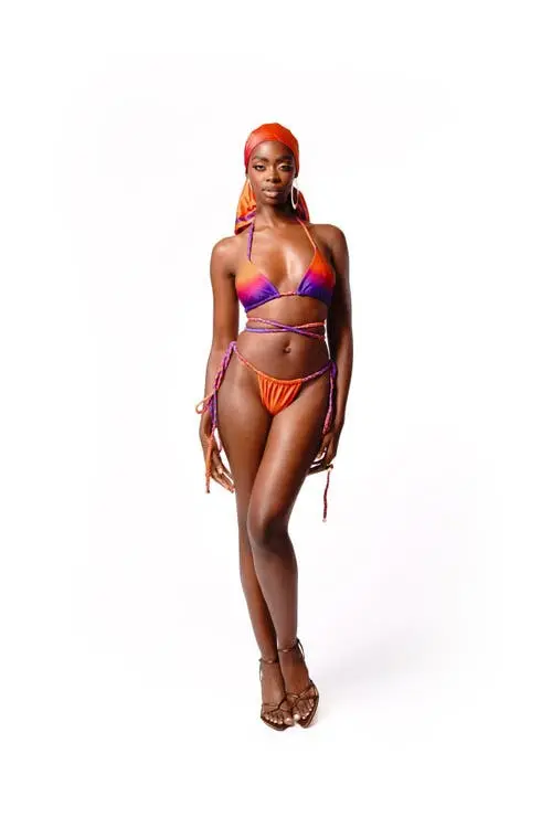 OFUURE Luna Reversible Bikini Bottom - Orange